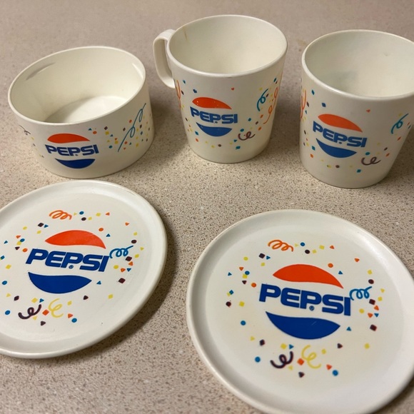 Pepsi | Toys | Vintage Chilton Toys Pepsi Pretend Play Plates | Poshmark